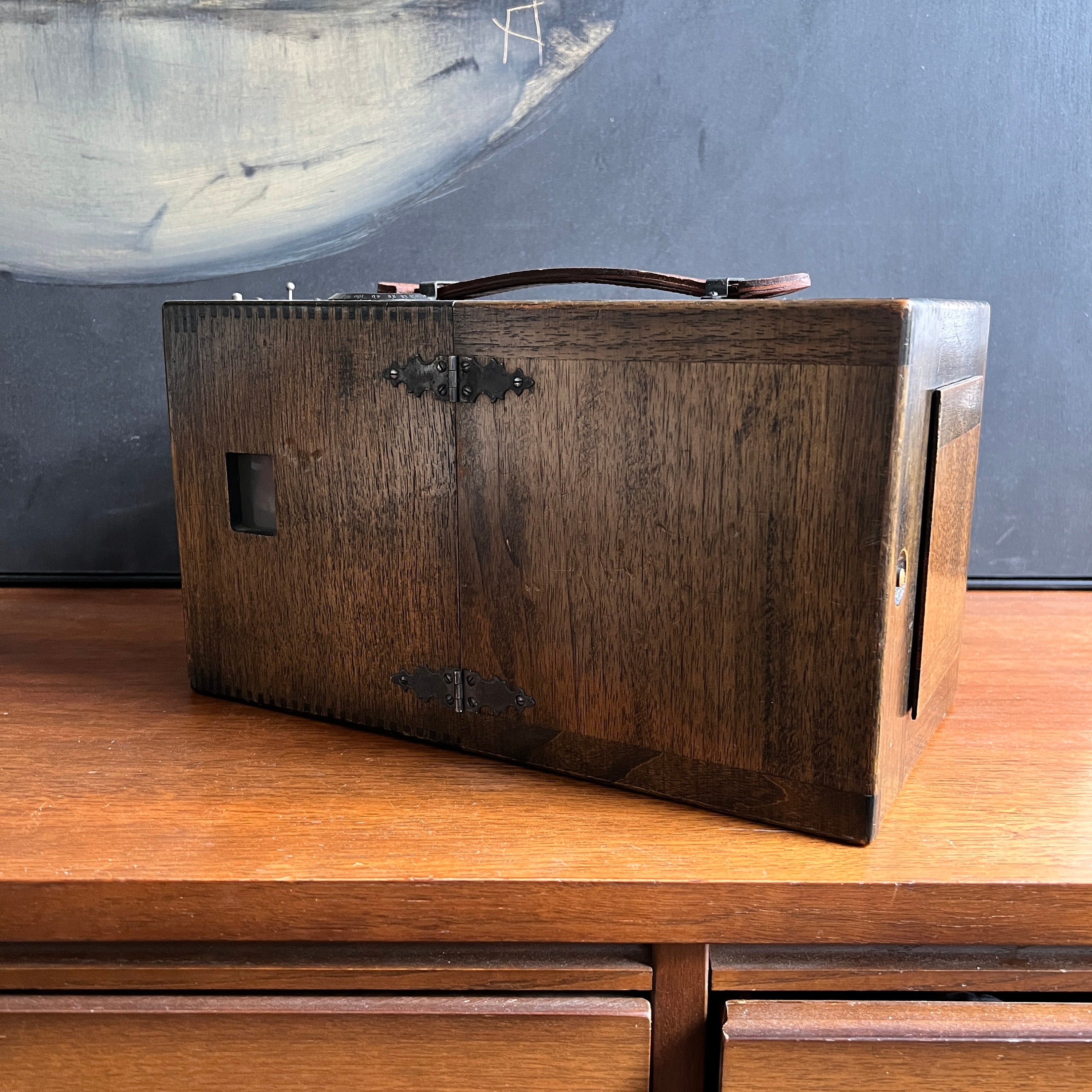 Blair Hawk Eye Detective Camera Wooden 4x5'' With Plate Holders Antique ...