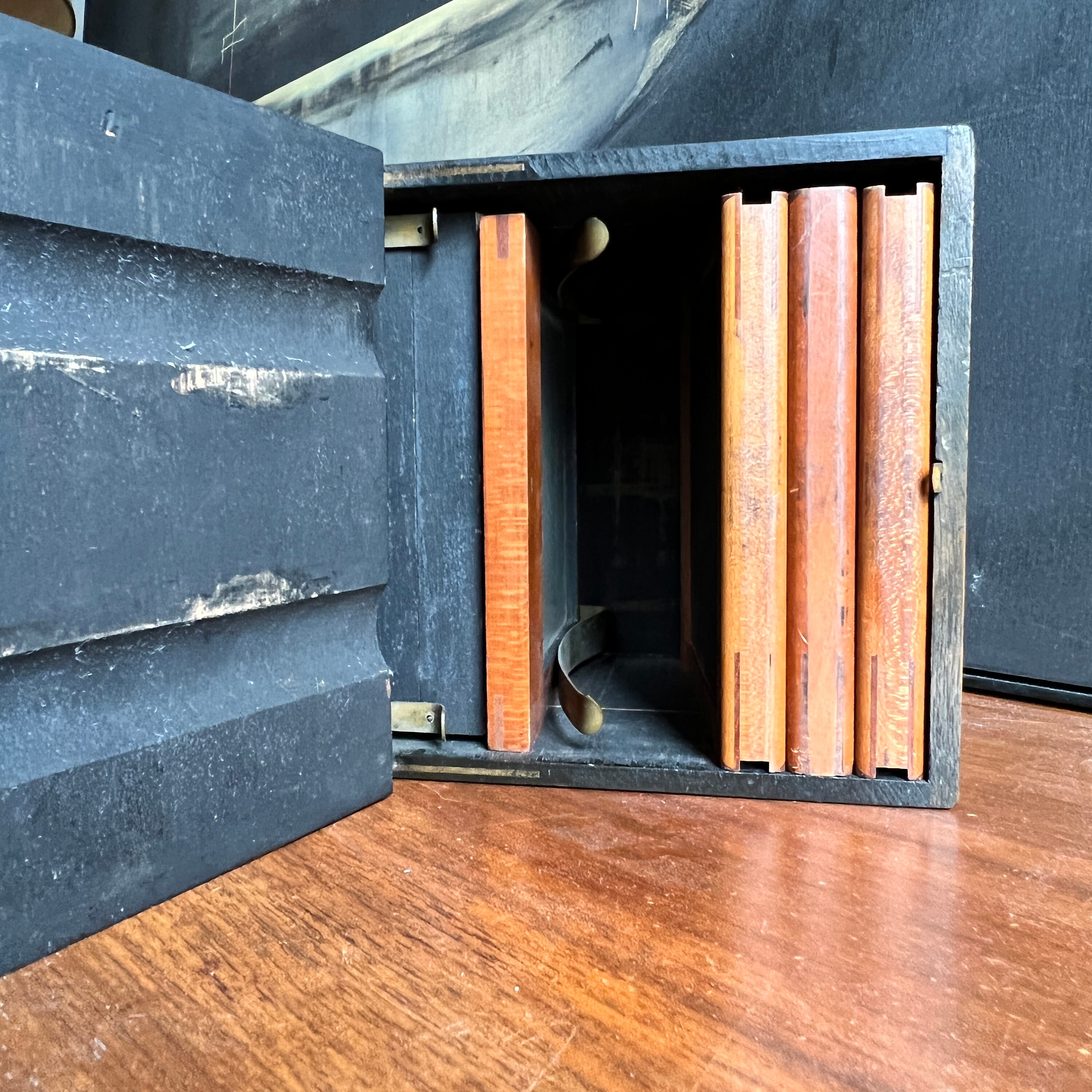 Blair Hawk Eye Detective Camera Wooden 4x5'' With Plate Holders Antique ...