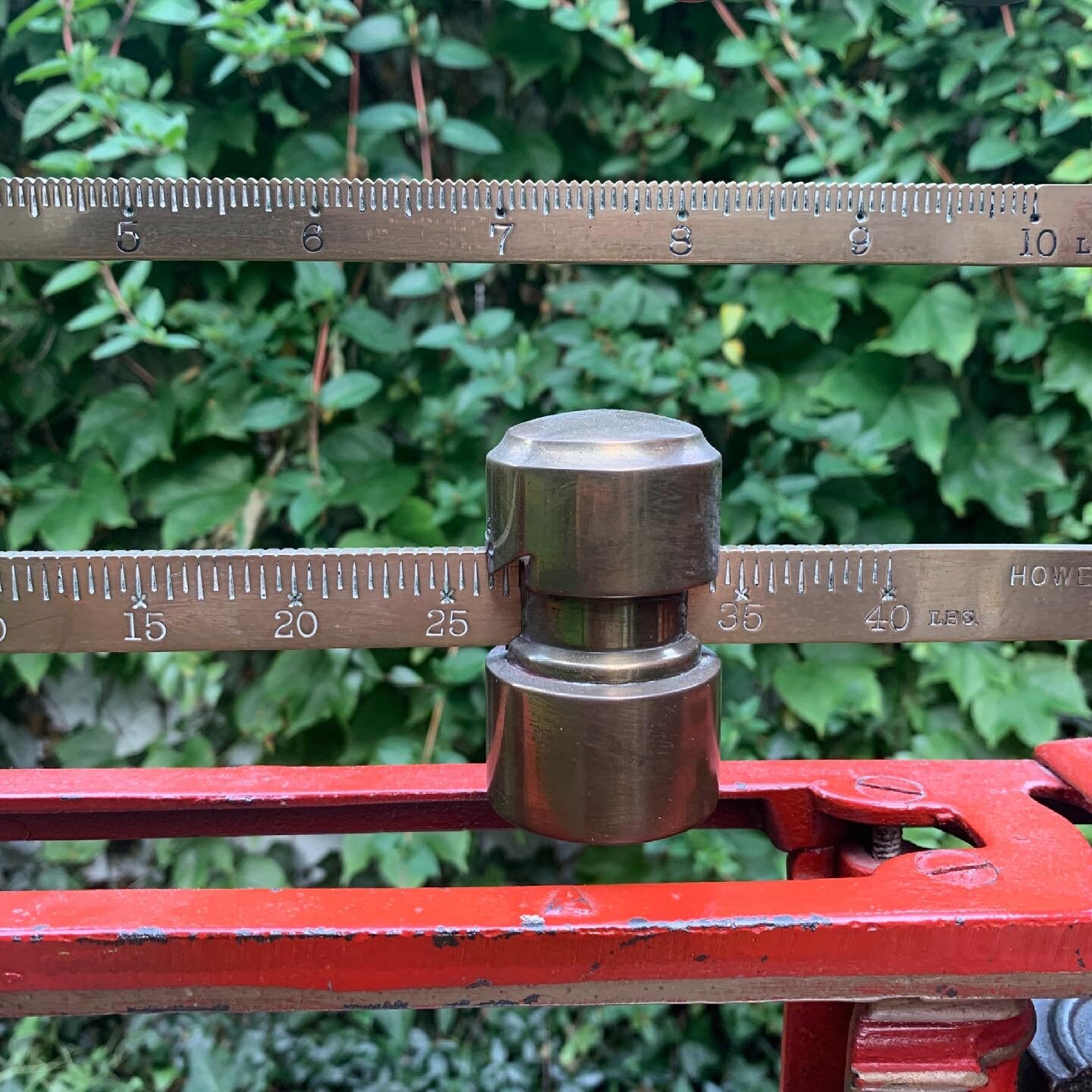 HOWE 50lb Cast Iron Scale With Original Red Paint Early 1900's - Etsy