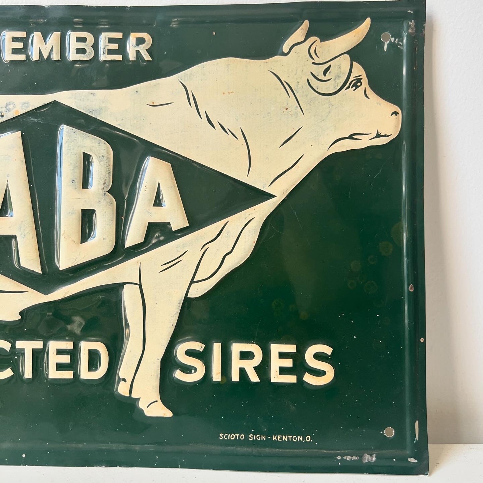 COBA SELECT SIRES Member Bull Cow Breeder Sign Scioto Sign Kenton Ohio ...