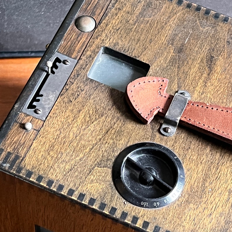 Blair Hawk Eye Detective Camera Wooden 4x5'' With Plate Holders Antique ...