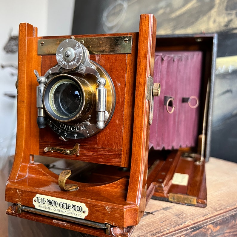 Tele Photo Cycle Poco (5x7) Manufactured 1897-1899 the Rochester Camera ...