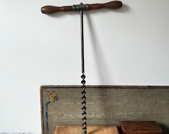 Antique Primitive T-handle Drill Auger - Etsy