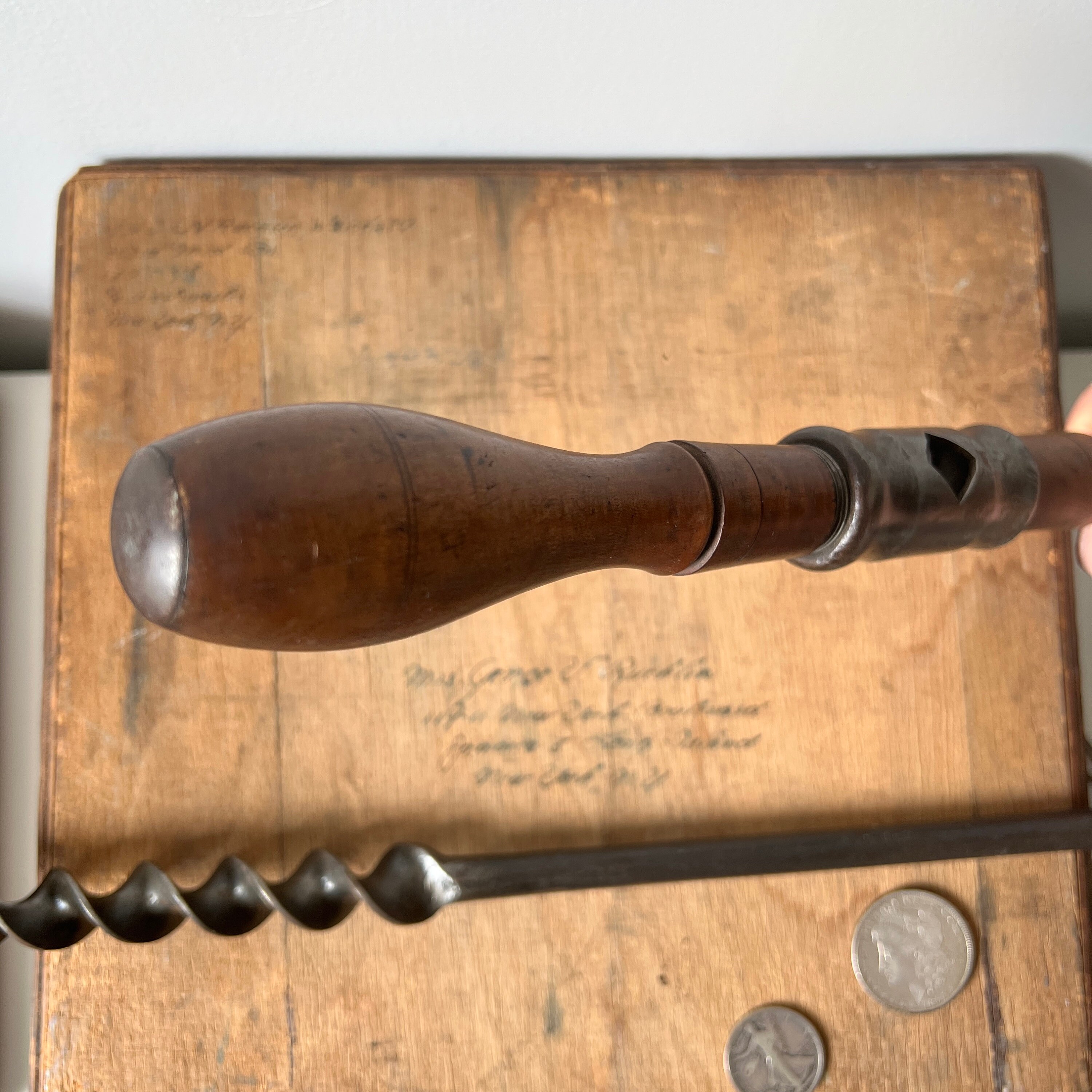 Antique T-handle Hand Auger Drill - Etsy