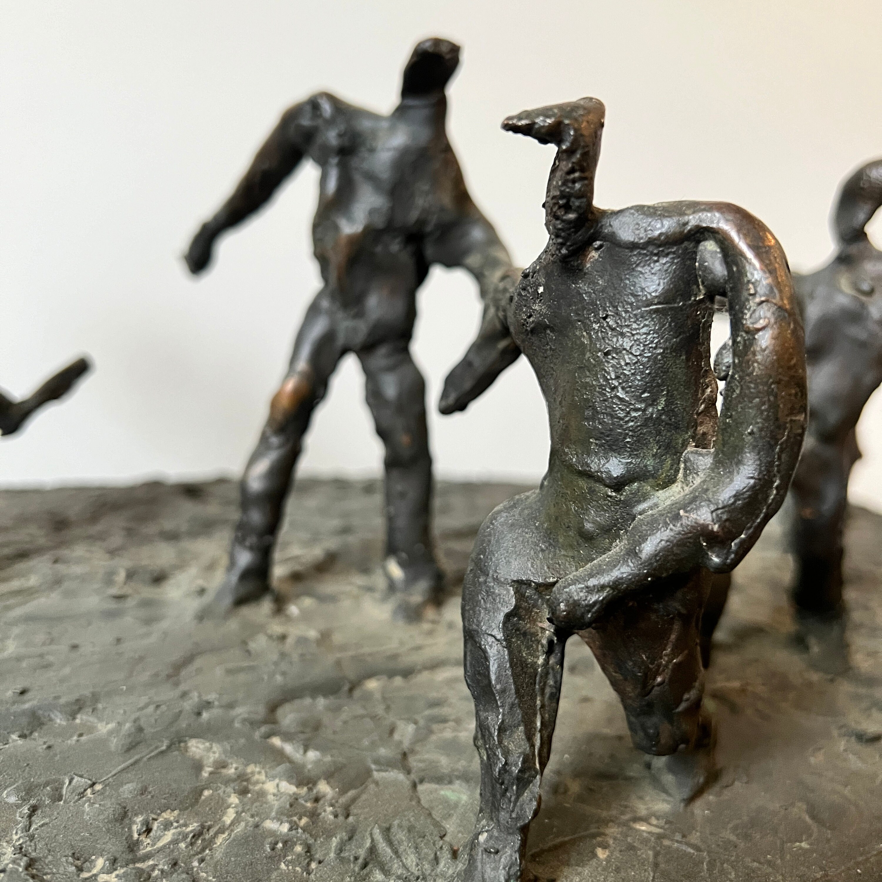 Abstract Brutalist Bronze Sculpture Titled GAMES - Etsy