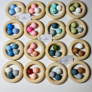 Personalised Baby Gift Rattle/Silicone Beads | Etsy