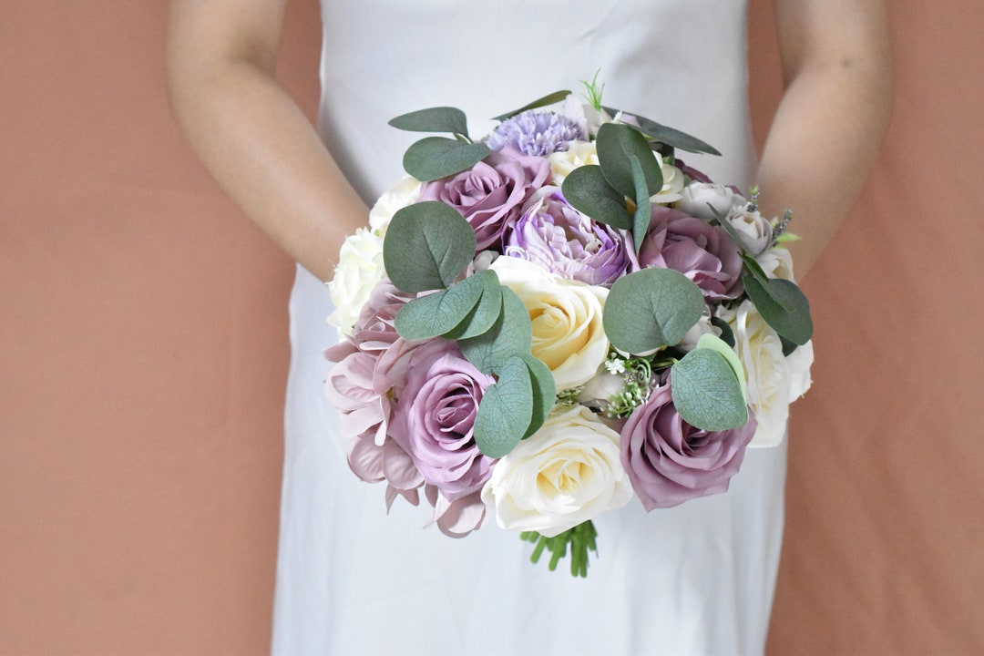 Mauve Bouquets Purple Wedding Flowers Brial Purple Bouquets Mauve Roses ...