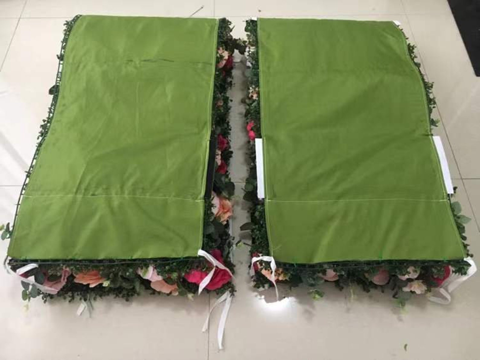 Flower Wall 3D Plastic Flower Wall Party White Wedding | Etsy