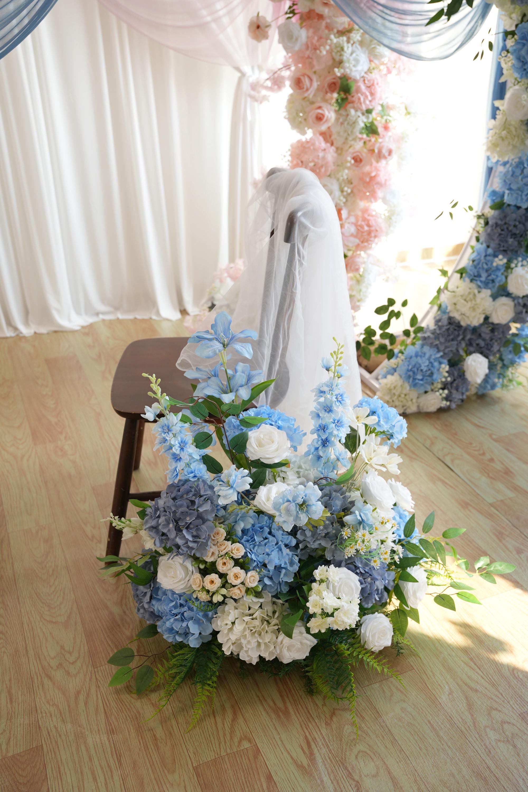 Blue Hydrangea Wedding Arch Flowers: Floral Arbor Arrangement - Etsy