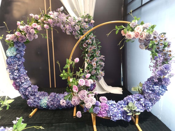 1pcs Golden Circular Arch Metal Hoop With Stands for Wedding - Etsy