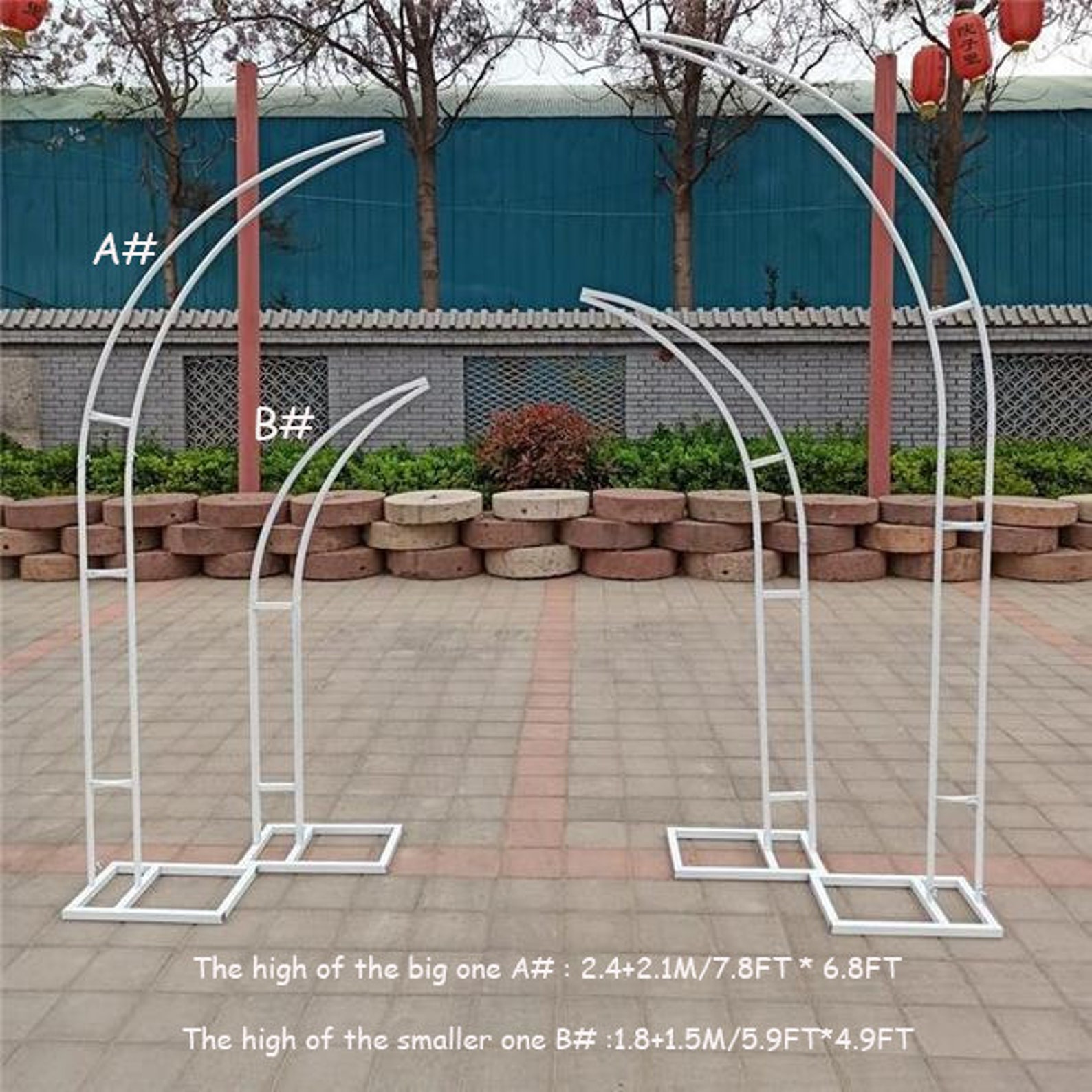 Metal Arch Backdrop Stand Wedding Arch Stand Frame Wedding Arches for ...