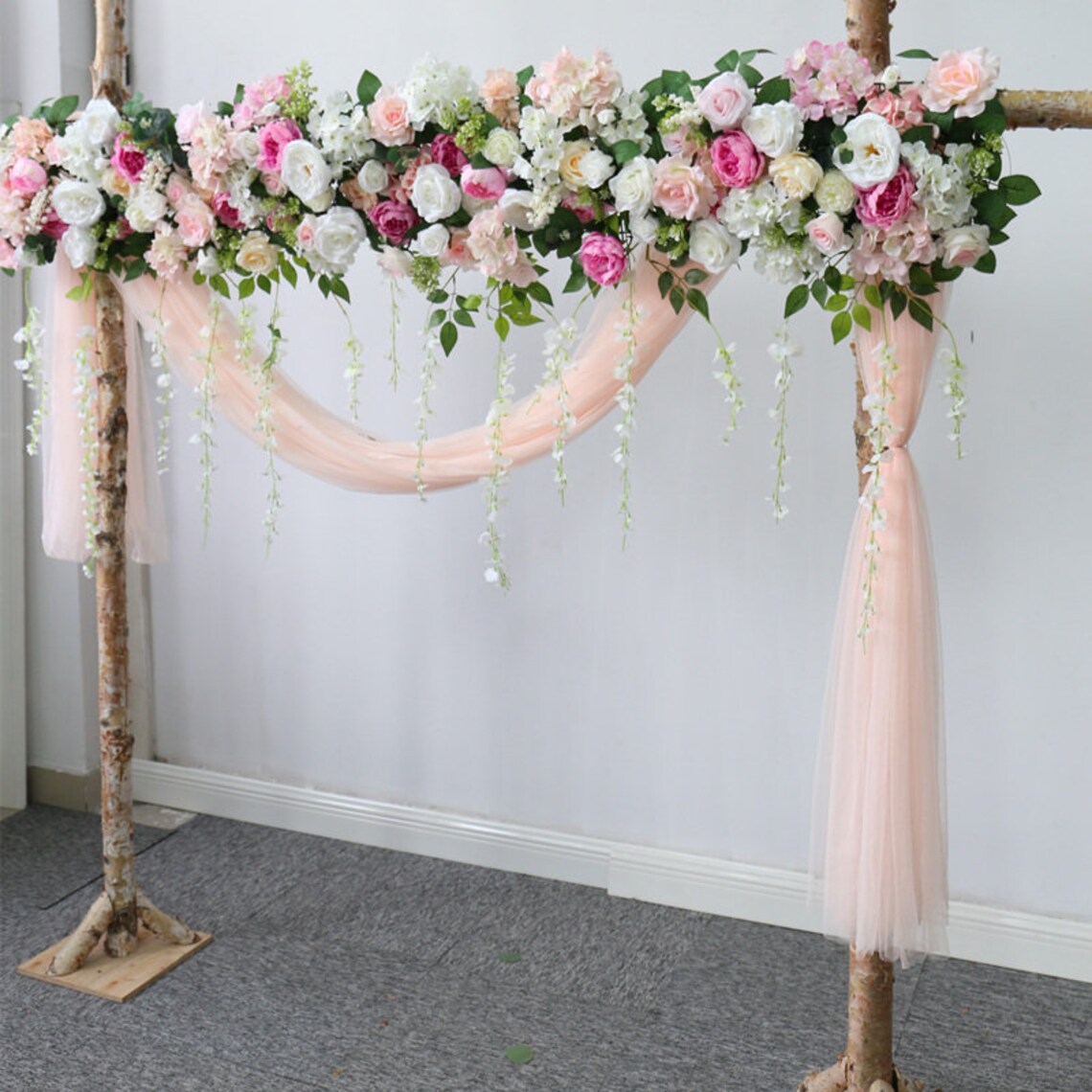 Wedding Arch Decor Wedding Arch Flowers Blush Pink Roses - Etsy