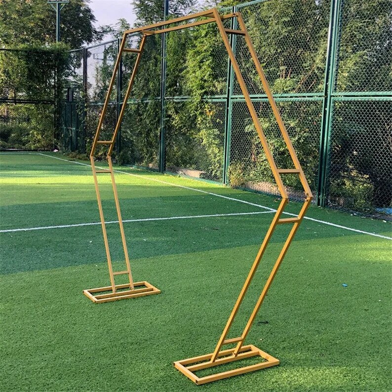 Double Tube Hexagonal Metal Arch Stand Handmade Iron Arch - Etsy