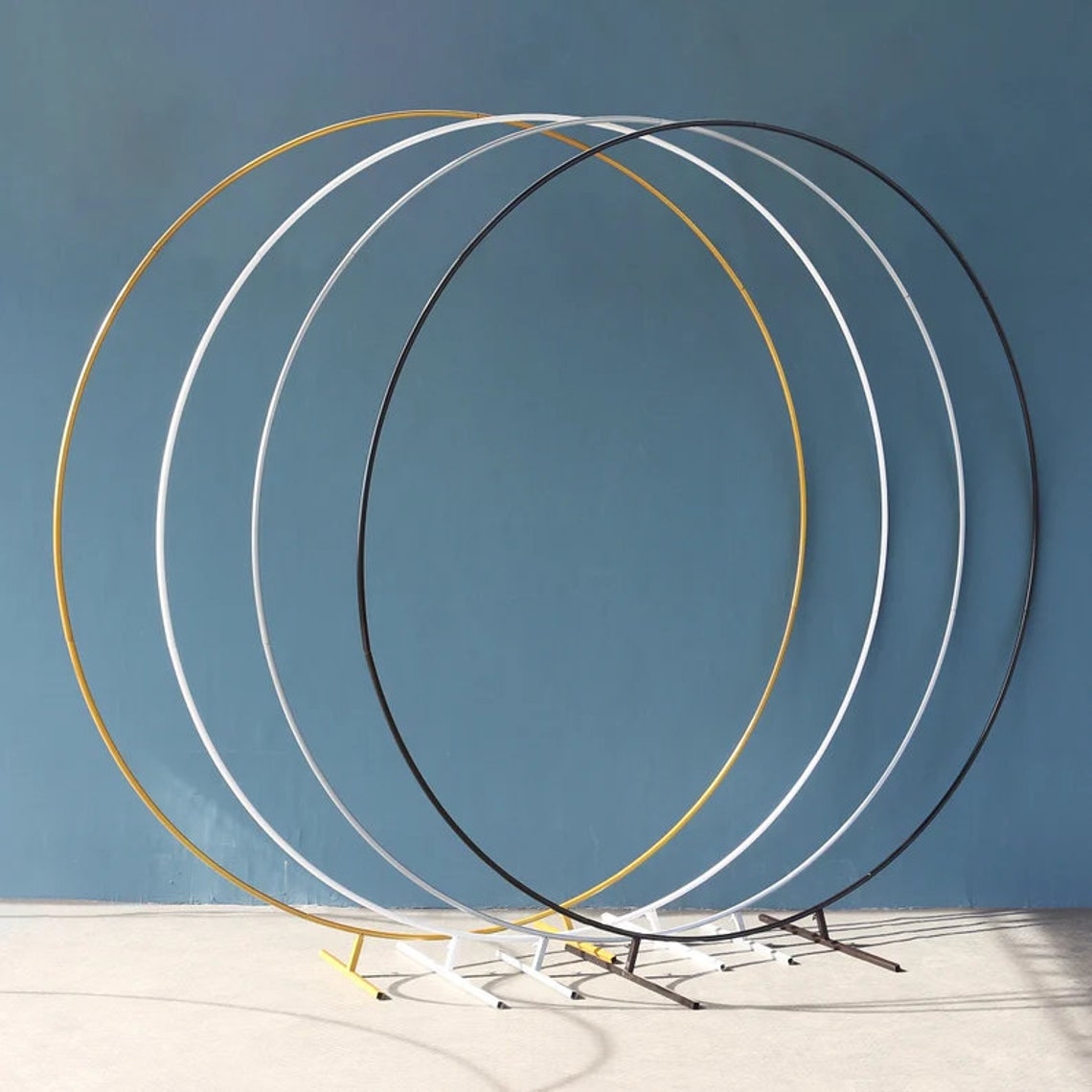 1PCS Golden Circular Arch Metal Hoop With Stands for Wedding - Etsy