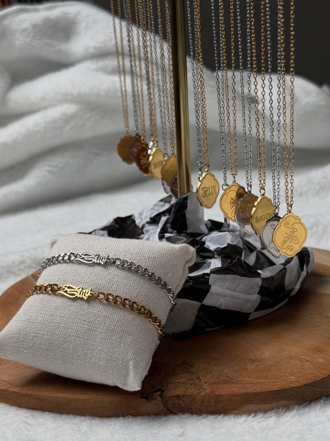 Stray Kids Necklace With Star & Member Name Double-sided Kpop Fan ...