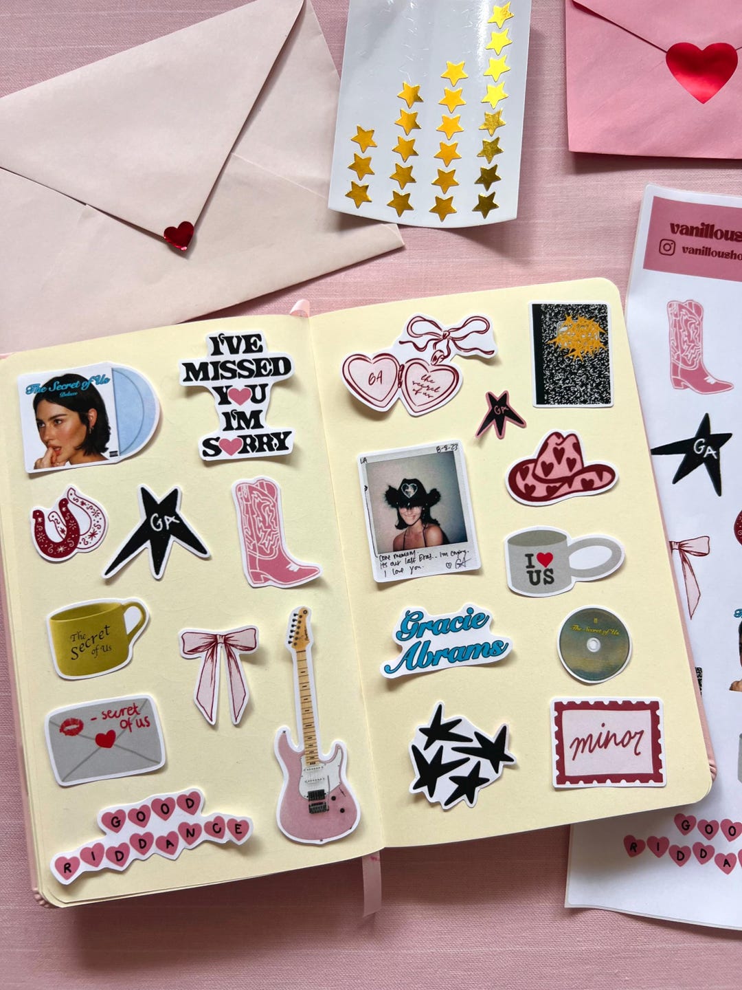 Gracie Inspired Stickers - Set of 20 Stickers A5 - PHYSICAL VERSION - Etsy