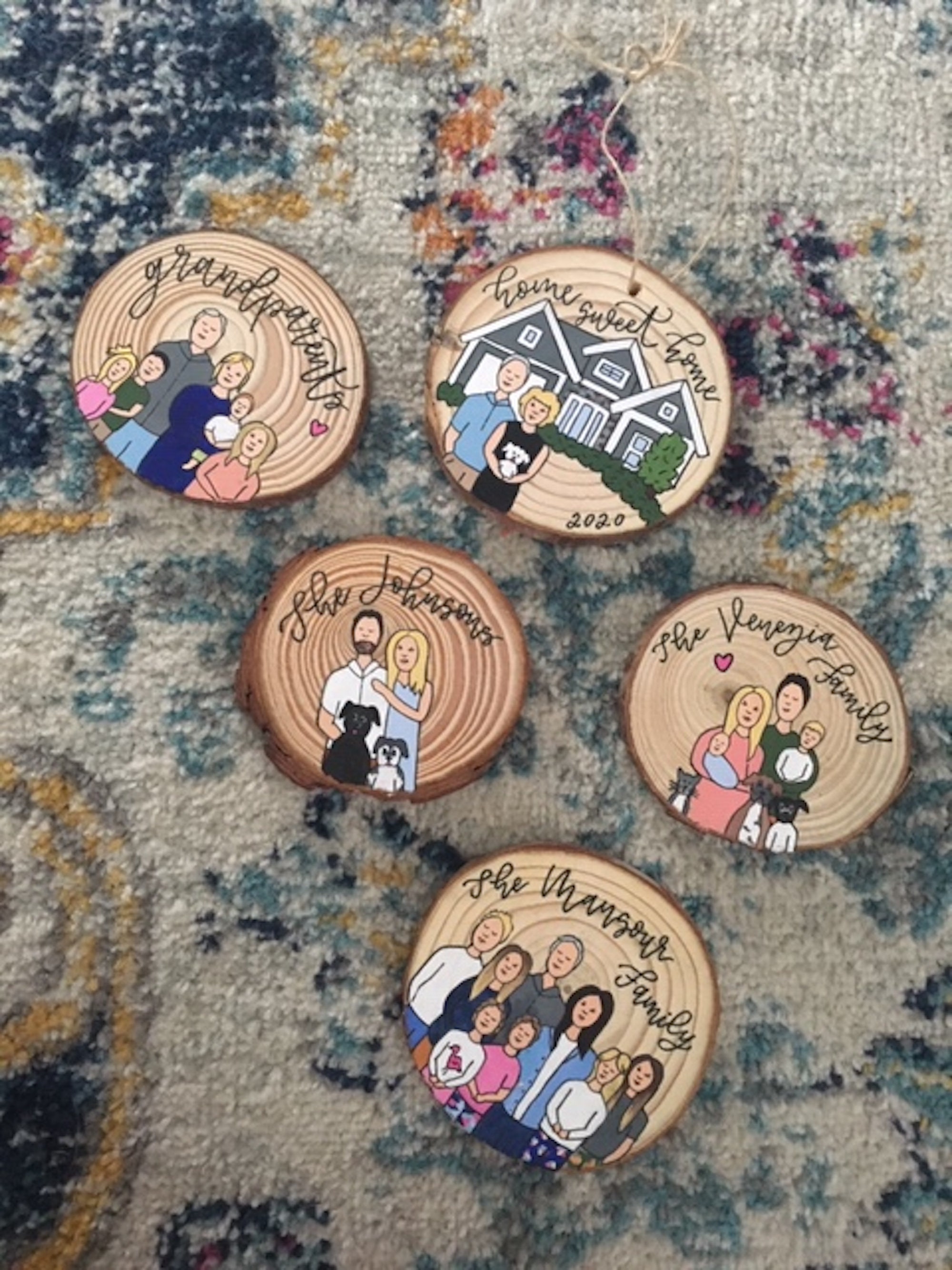 Custom Family Ornaments Family Magnets New Home Home Sweet - Etsy.de