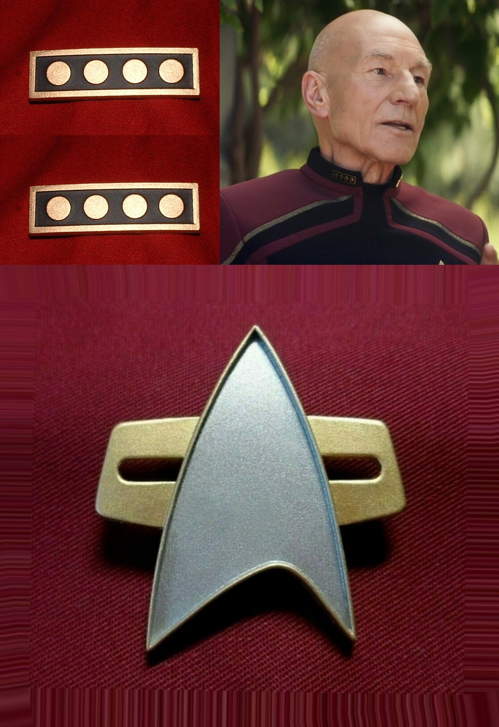 Star Trek Picard Communicator Pin Combadge Rank Pin Pip | Etsy