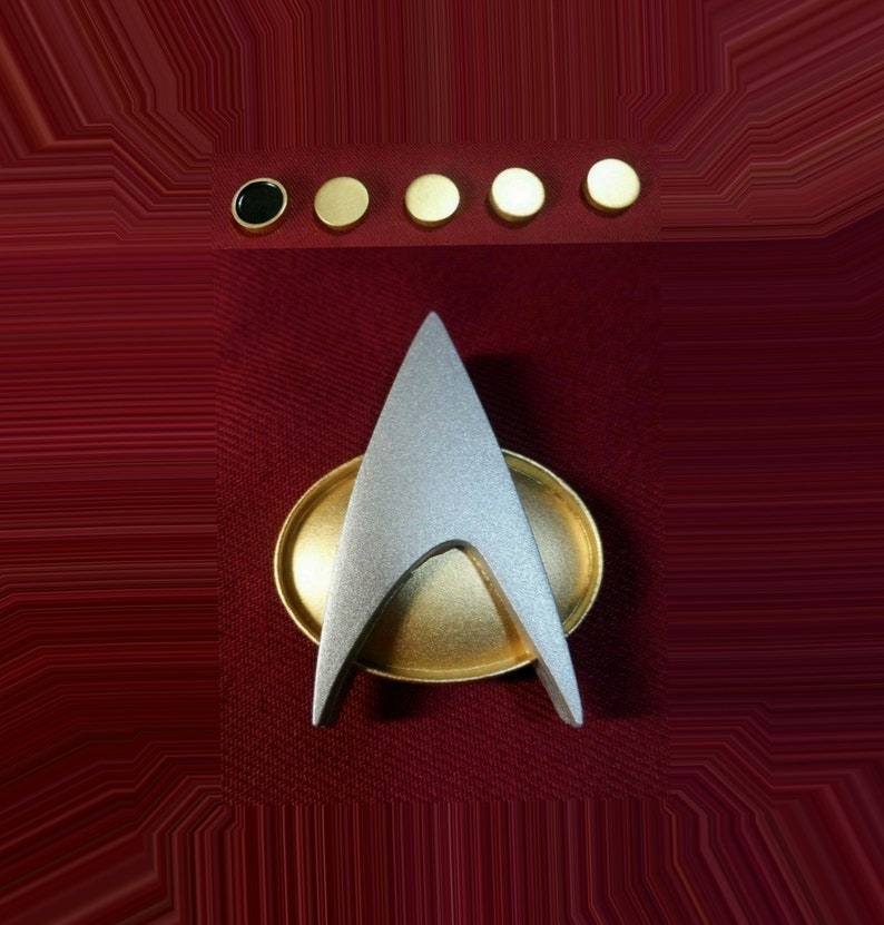 Star Trek The Next Generation Rank Pip Pin Insignia & | Etsy