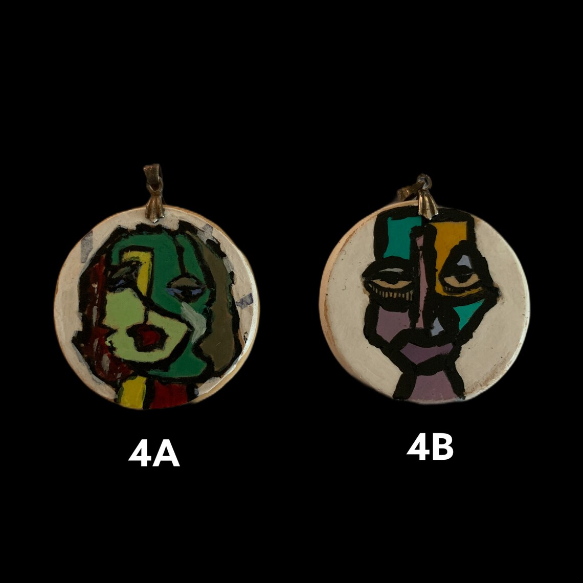 Custom Custom Hand-painted Pendant Artistic Unique Necklace - Etsy Ireland