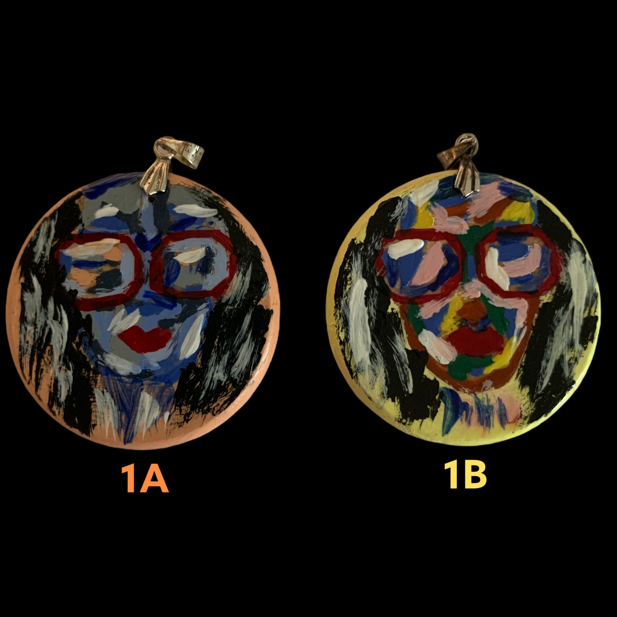 Custom Custom Hand-painted Pendant Artistic Unique Necklace - Etsy Ireland