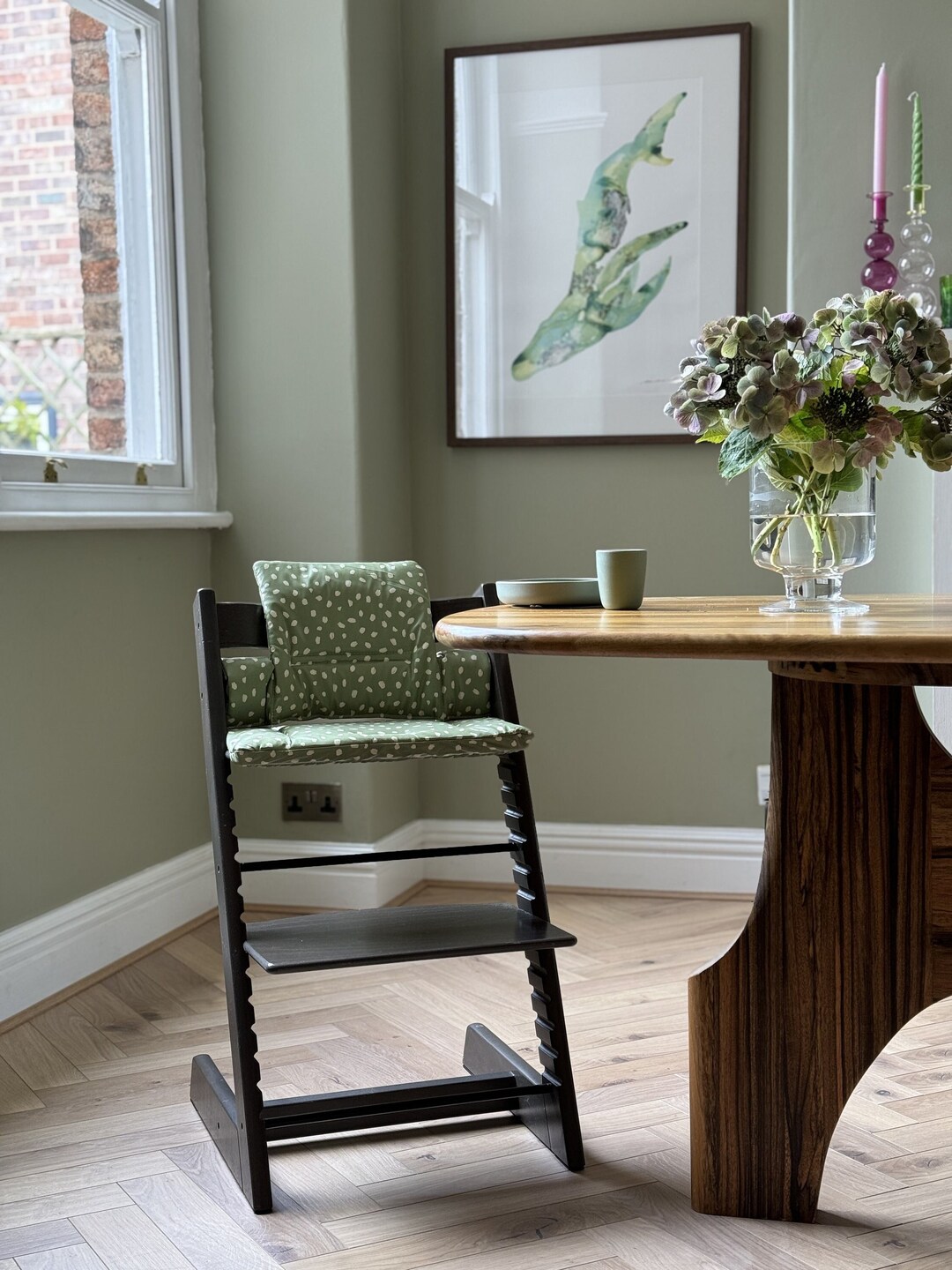 Wipeable Cushion the Stokke Tripp Trapp Highchair - Elderflower - Etsy