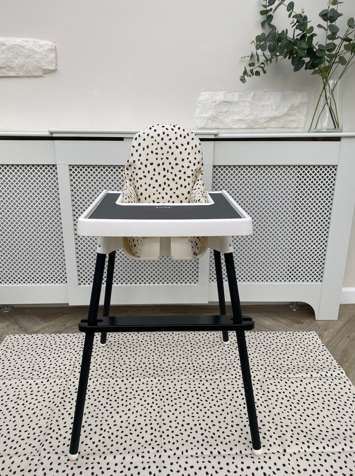 Adjustable Black Bamboo Footrest for Ikea Antilop High Chair - Etsy