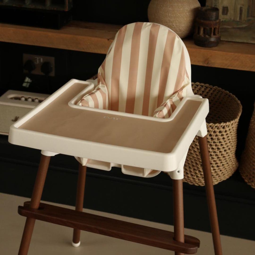 Wipeable Cushion for IKEA Antilop Highchair - Biscuit Stripes - Etsy