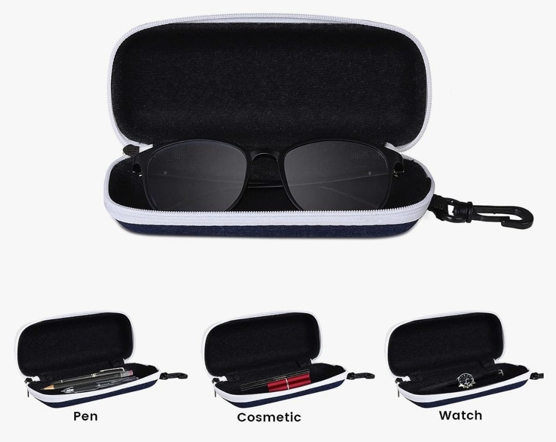 Portable Zip Eye Glasses Case Protector Reading Glass Case Sunglasses ...