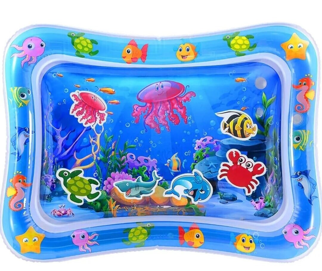 Heads up Sensory Tummy Time Play Mat. Inflatable Water Mat - Etsy