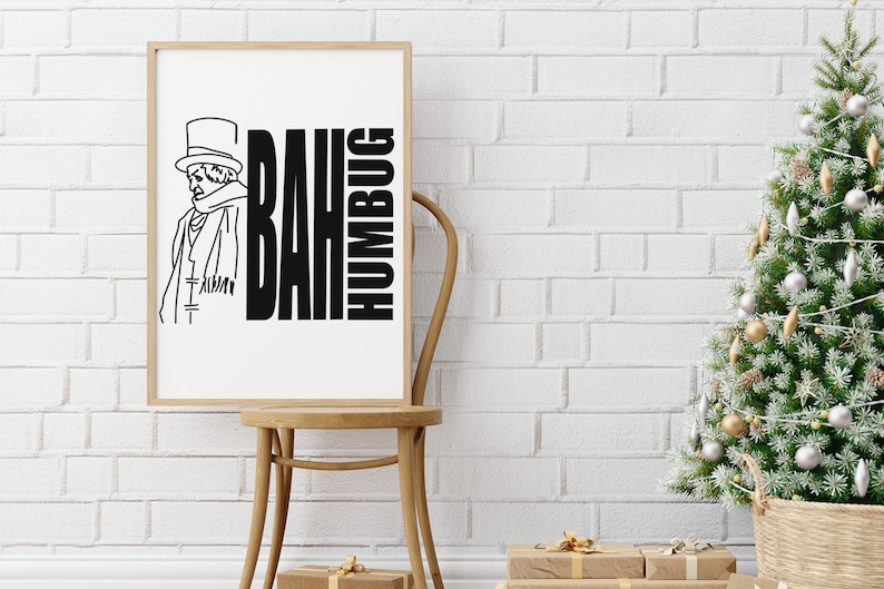 Scrooge BAH Humbug Digital File. SVG - Etsy