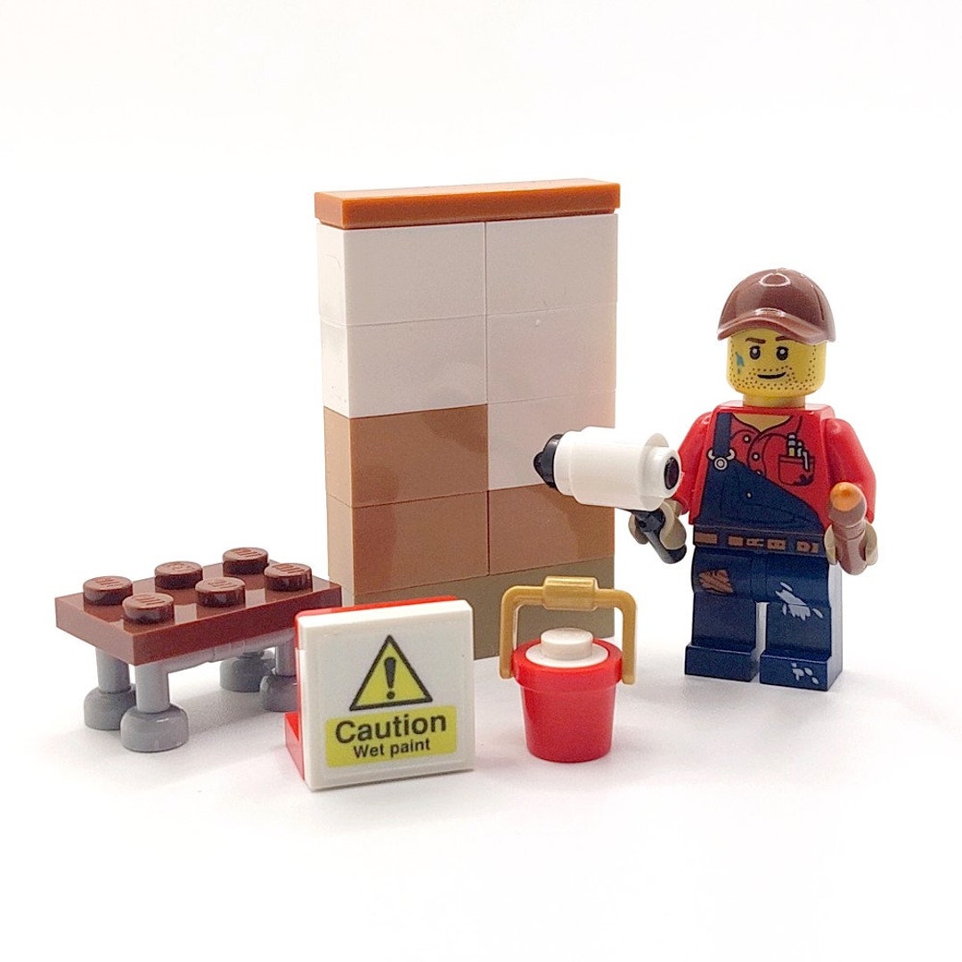 LEGO® Painter Decorator Male Minifigure Interior Designer - Etsy