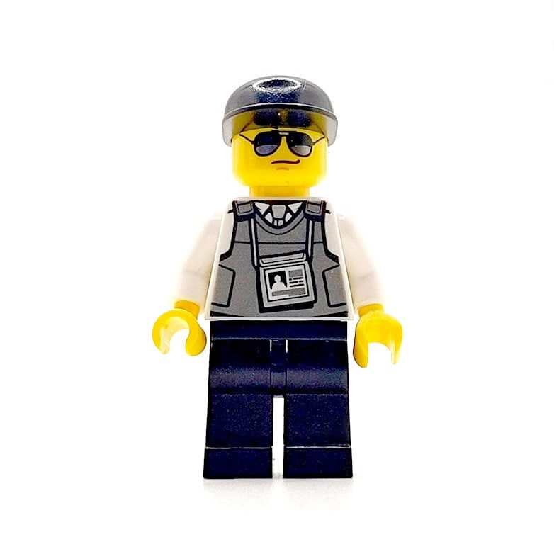LEGO® Security Guard Watchman Man Male Minifigure With Torch - Etsy