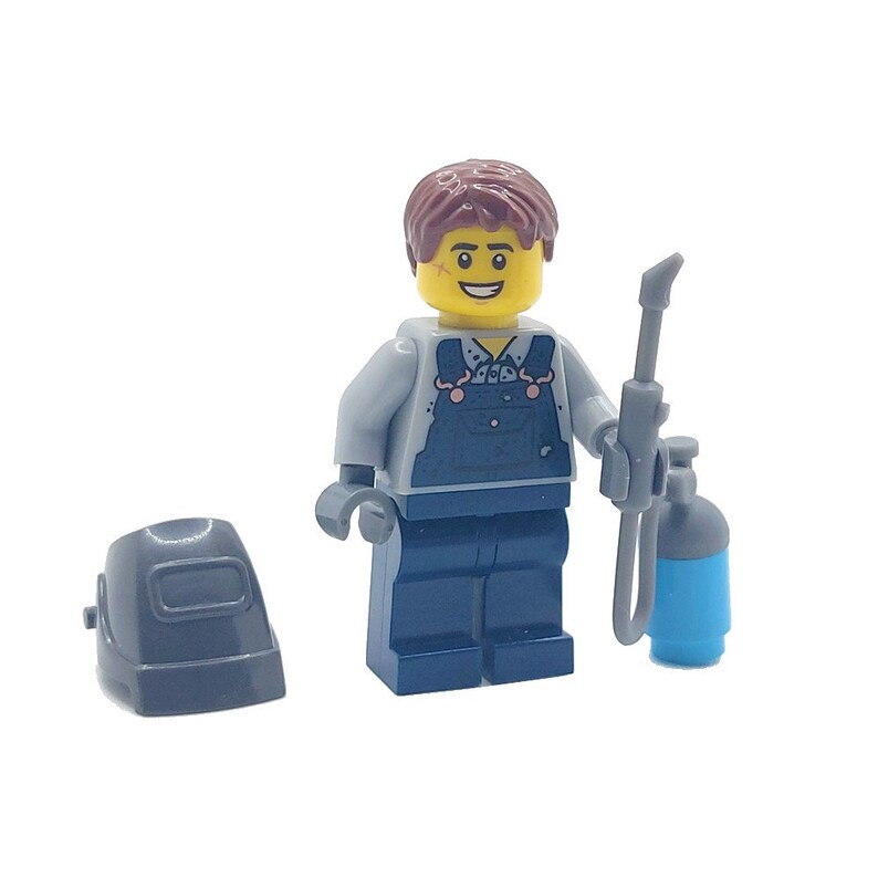 LEGO® City Male Welder Man Car Mechanic Garage Repair - Etsy