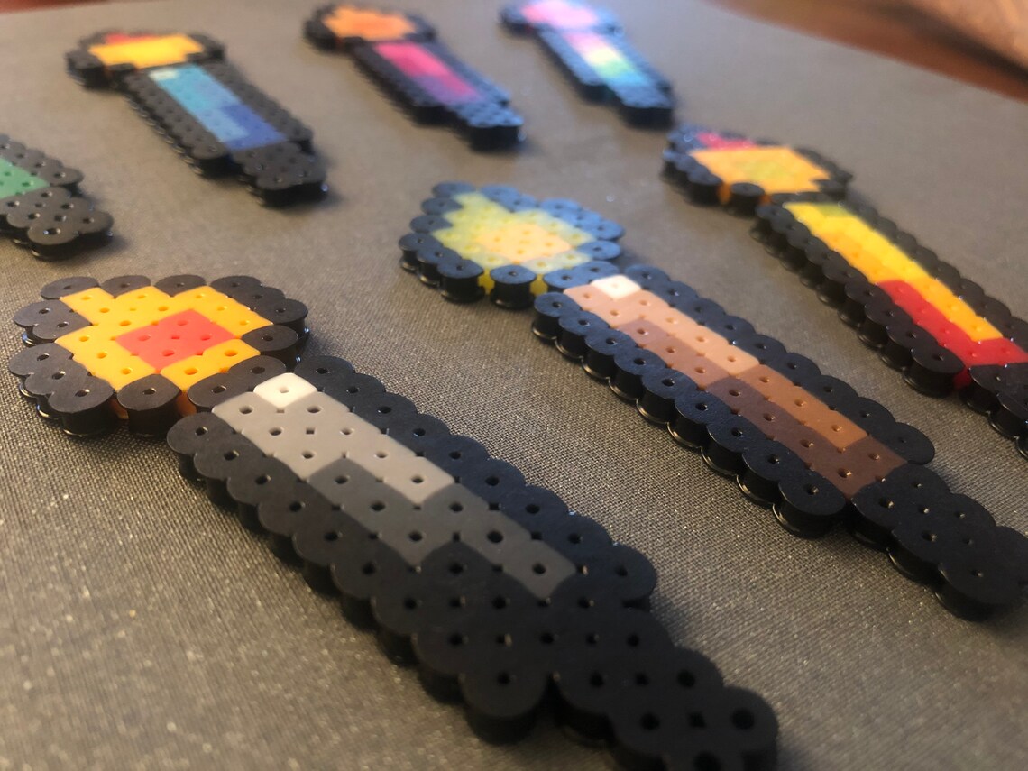 8-bit Pixel Perler Candles | Birthday Cake Celebration | Colours ...