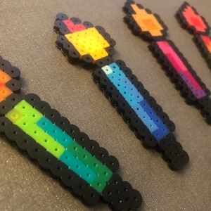 8-bit Pixel Perler Candles | Birthday Cake Celebration | Colours ...