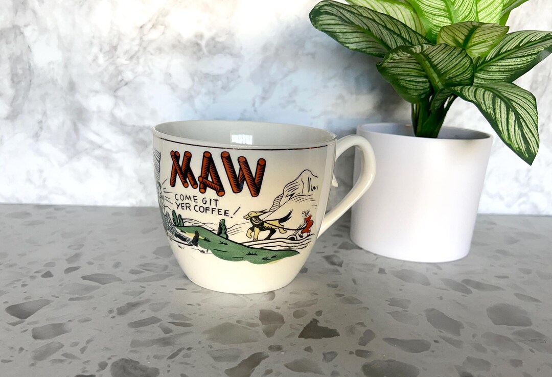 Vintage 1940s “maw Come Get Yer Coffee” Novelty Coffee Cup – Rare Large ...