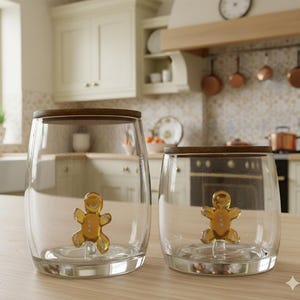 Gingerbread Man Cookie Jar - Christmas Decor Kitchen Countertop ...
