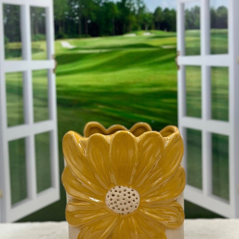 Mustard Yellow Vase - Etsy