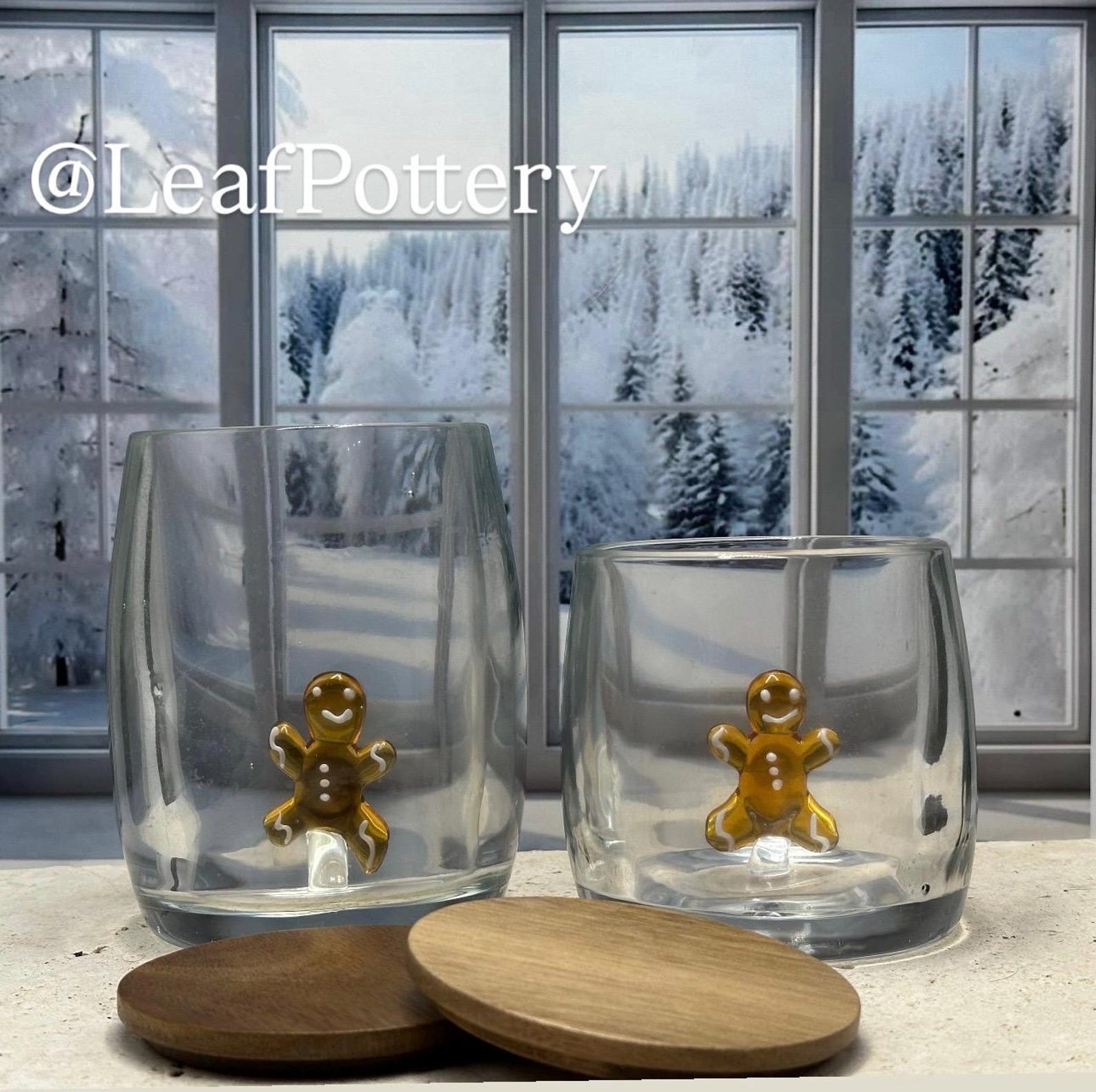 Gingerbread Man Cookie Jar - Christmas Decor Kitchen Countertop ...