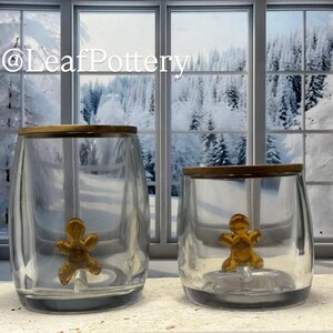 Gingerbread Man Cookie Jar - Christmas Decor Kitchen Countertop ...