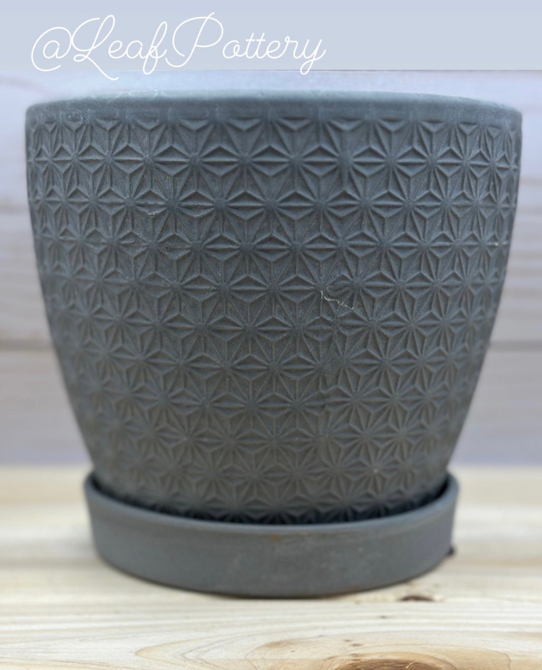 Atasi Concrete Planter Pot With Saucer Attached/ Planters and - Etsy