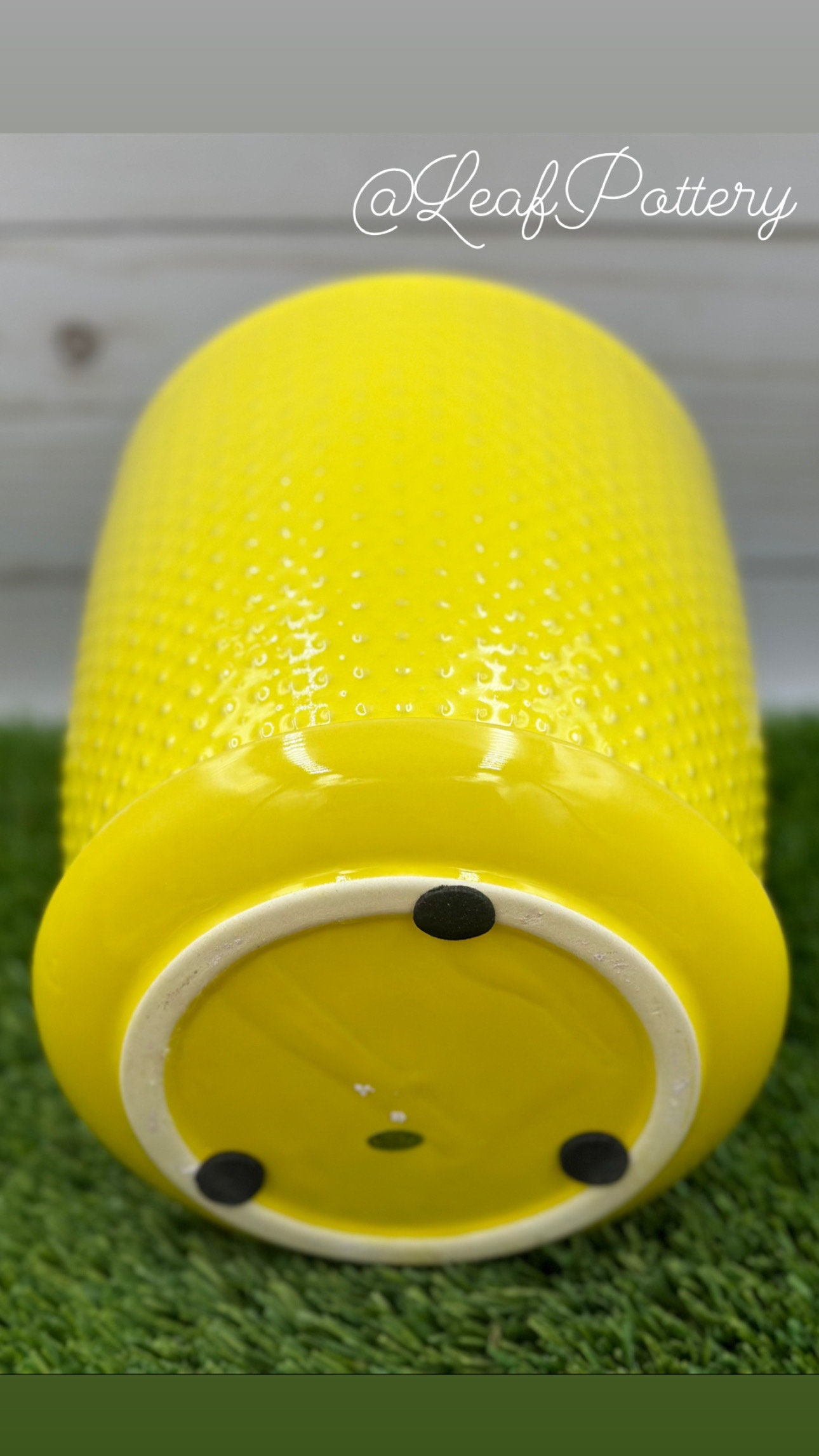 Sherley Yellow LG Ceramic Planter Pot With Saucer Attached - Etsy