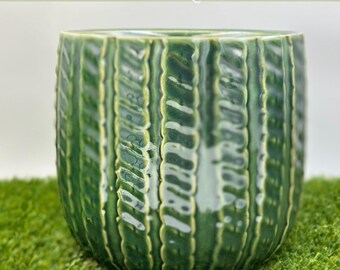 Large Green Pot, Green Planter, 4 Inch Pot, 4 Inch Planter, Garden Pot ...