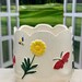 Benedicta Scallop Spring Flowers Multi Colored Ceramic Planter Pot ...