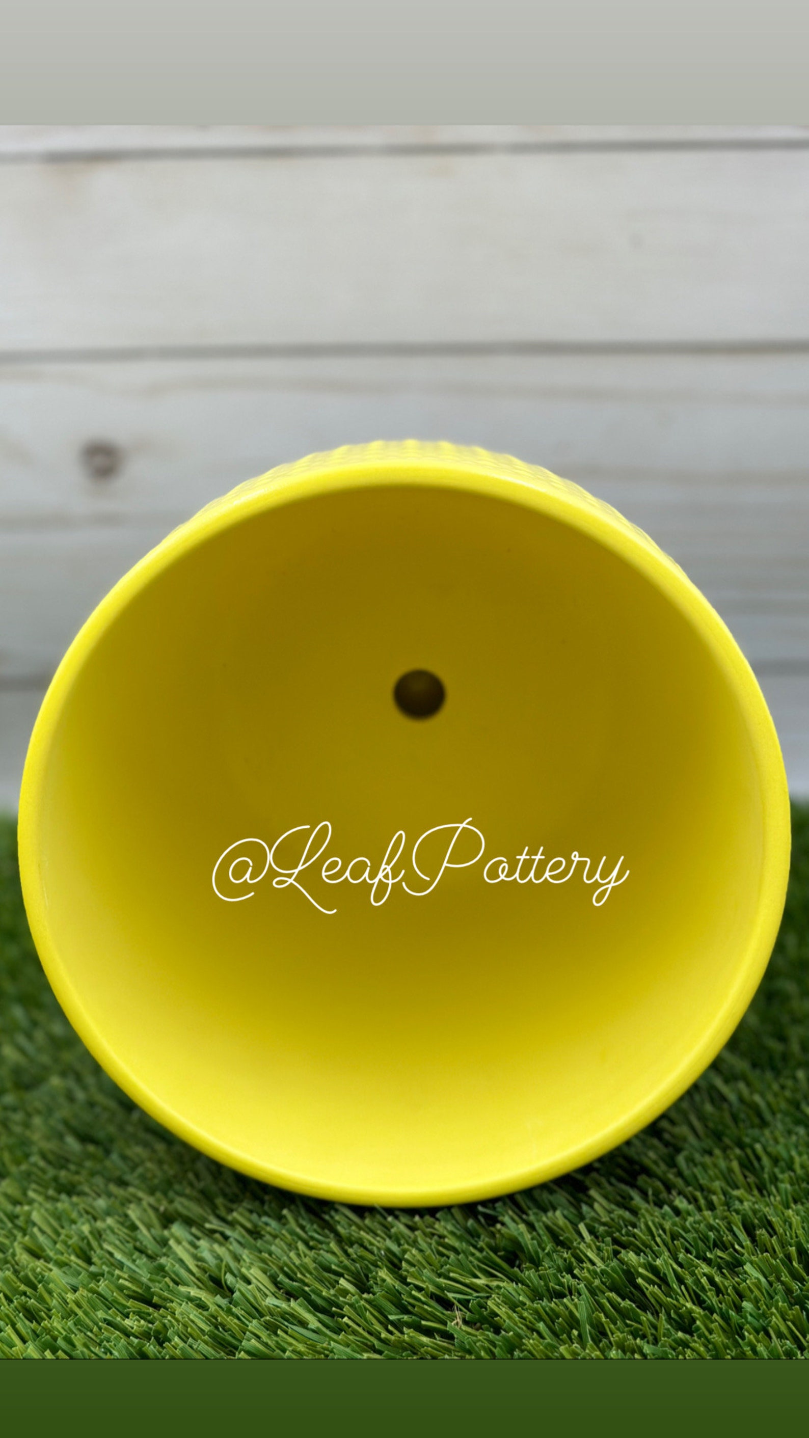 Sherley Yellow LG Ceramic Planter Pot With Saucer Attached - Etsy