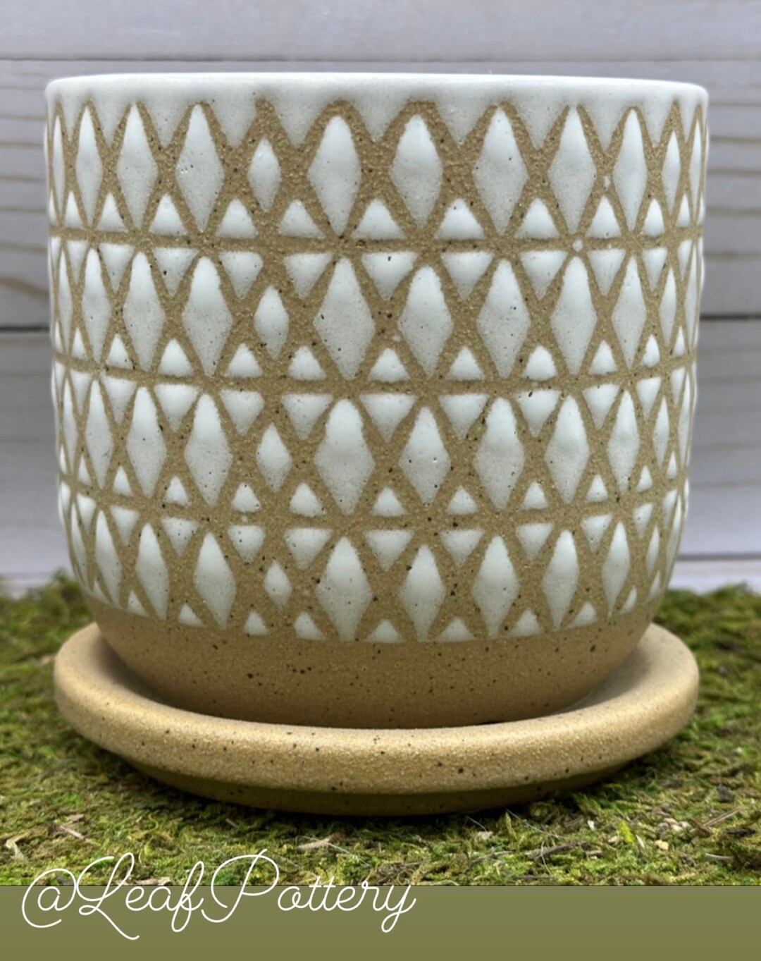 Sandy X SM Ceramic Planter Pot With Saucer Attached/ Planters and Pots ...