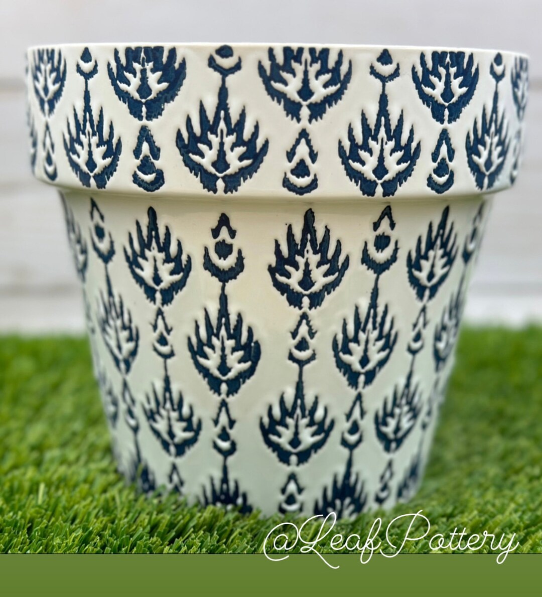 Blue Geo Ceramic Planterpot/planters and Pots/ Birthday Gift/gift for ...