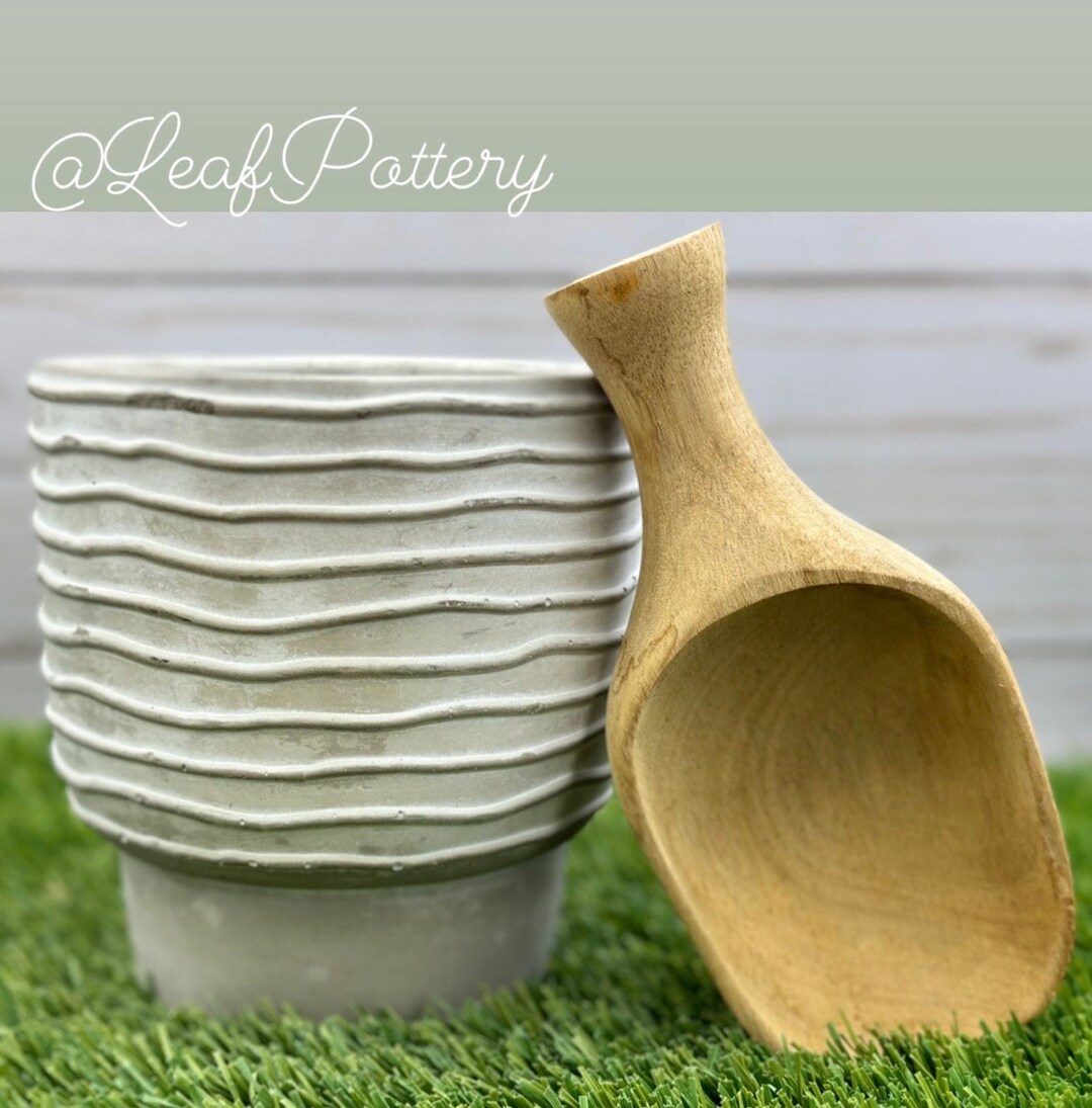 Wavy Gray Concrete Planter Pot - Etsy