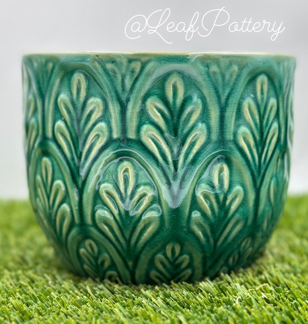 Aerys Turquoise Ceramic Planter Pot - Etsy